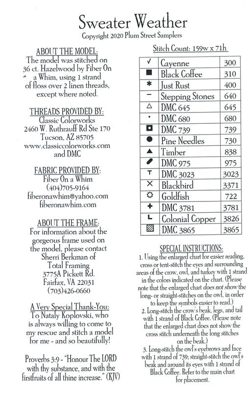 "Sweater Weather" | Cross Stitch Pattern