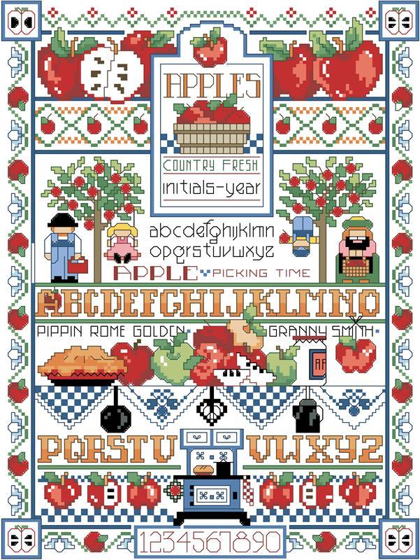 "Apple Sampler" | Cross Stitch Pattern