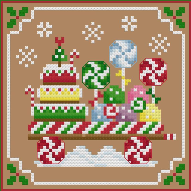 "Gingerbread Christmas #2" | Cross Stitch Pattern