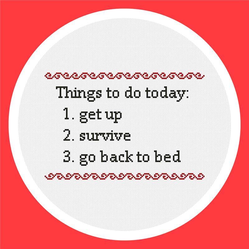 List To Do Cross Stitch Pattern list-to-do-cross-stitch-pattern