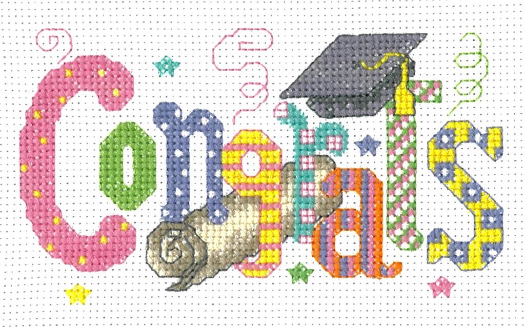 "Congrats" | Cross Stitch Kit