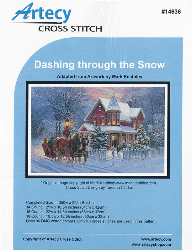 "Dashing Through the Snow" | Cross Stitch Pattern