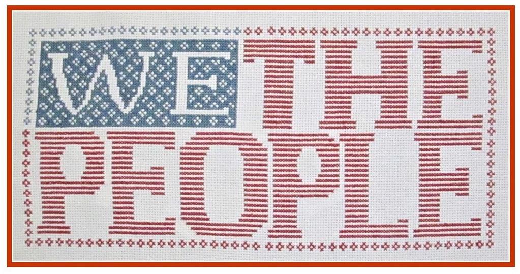 "We The People" | Cross Stitch Pattern