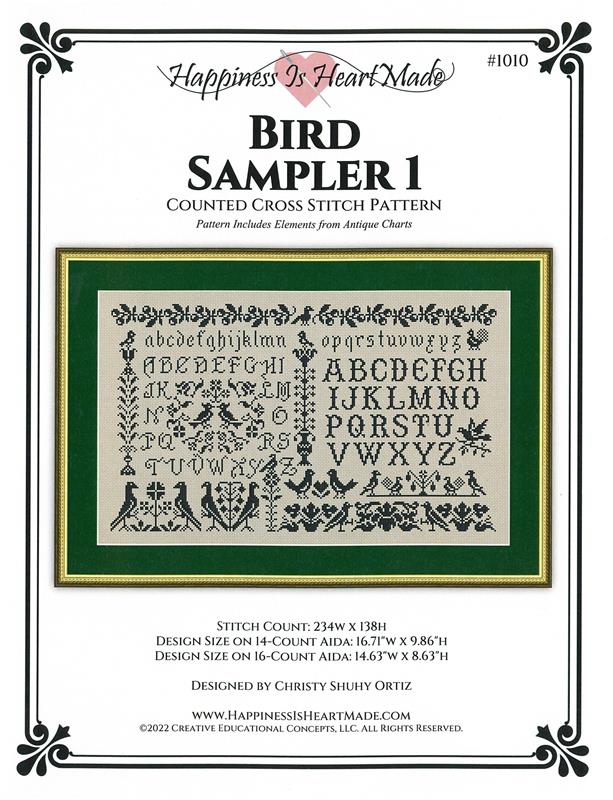 "Bird Sampler 1" | Cross Stitch Pattern