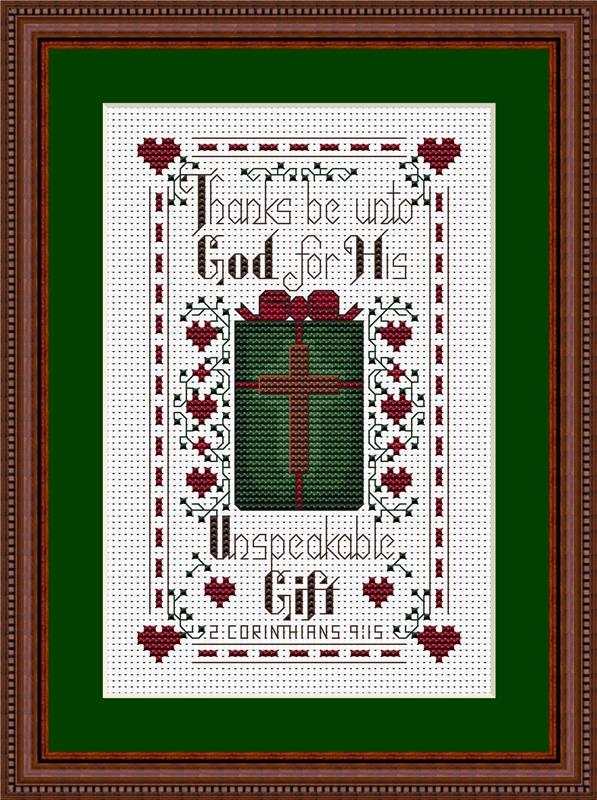 "God's Unspeakable Gift" | Cross Stitch Pattern