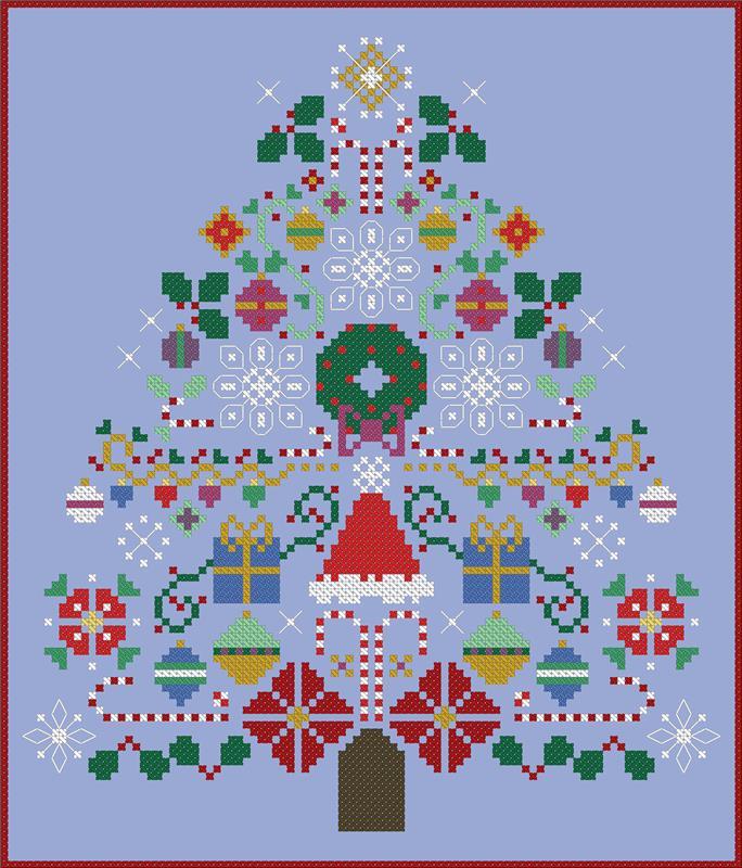 "Peppermint Pine" | Cross Stitch Pattern