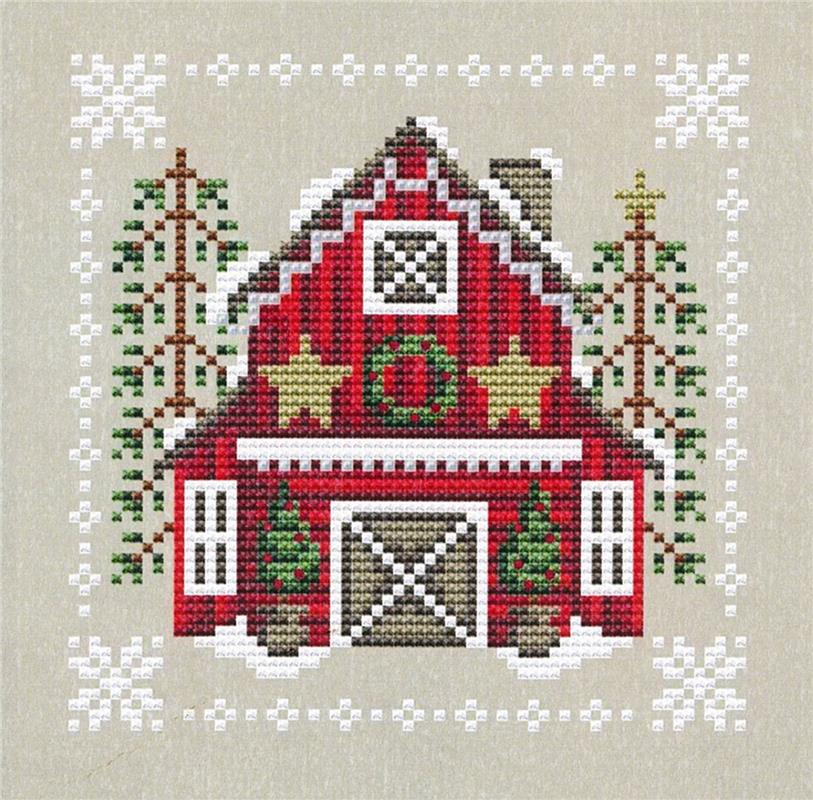 "Christmas Barn" | Cross Stitch Pattern