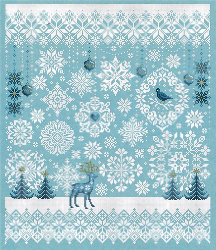 "Falling snow" | Cross Stitch Pattern