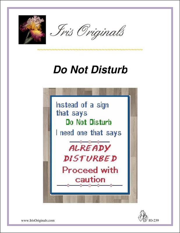 "Do Not Disturb" | Cross Stitch Pattern