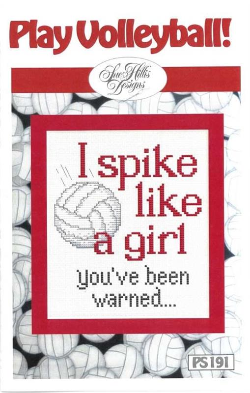 "Play Volleyball!" | Cross Stitch Pattern