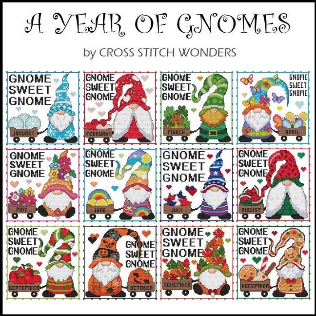 "A Year Of Gnomes - All 12 Months"