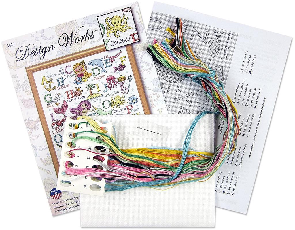 "Mermaid ABC" | Cross Stitch Kit