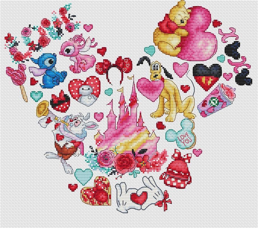 "Happy Valentine's day" | Cross Stitch Pattern
