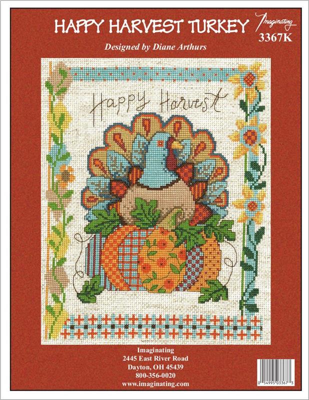 "Happy Harvest Turkey" | Cross Stitch Kit
