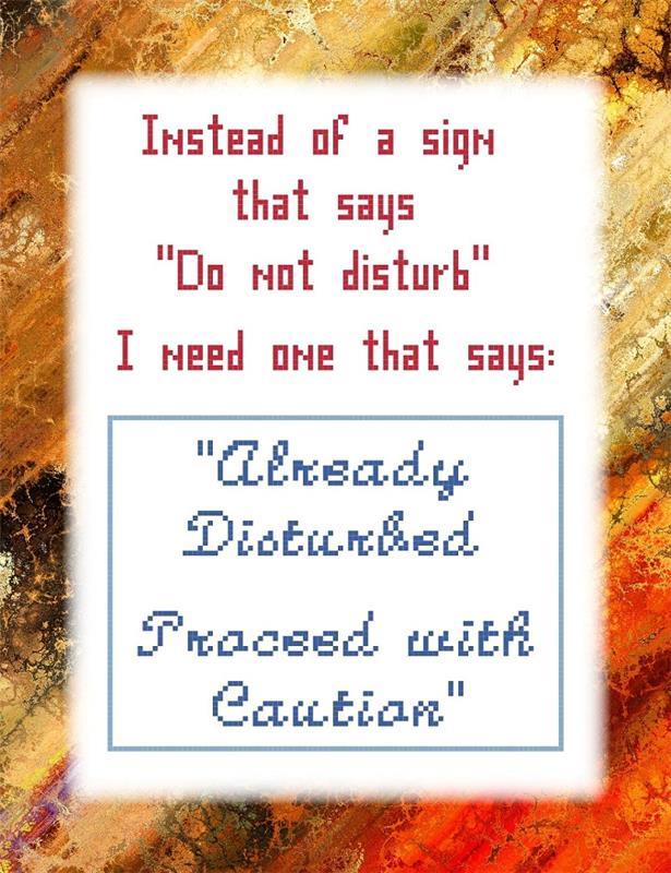 "Proceed with Caution" | Cross Stitch Pattern