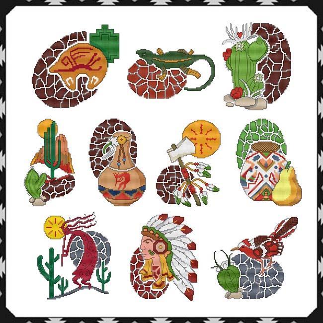 "Arizona / Southwest Combo" | Cross Stitch Pattern