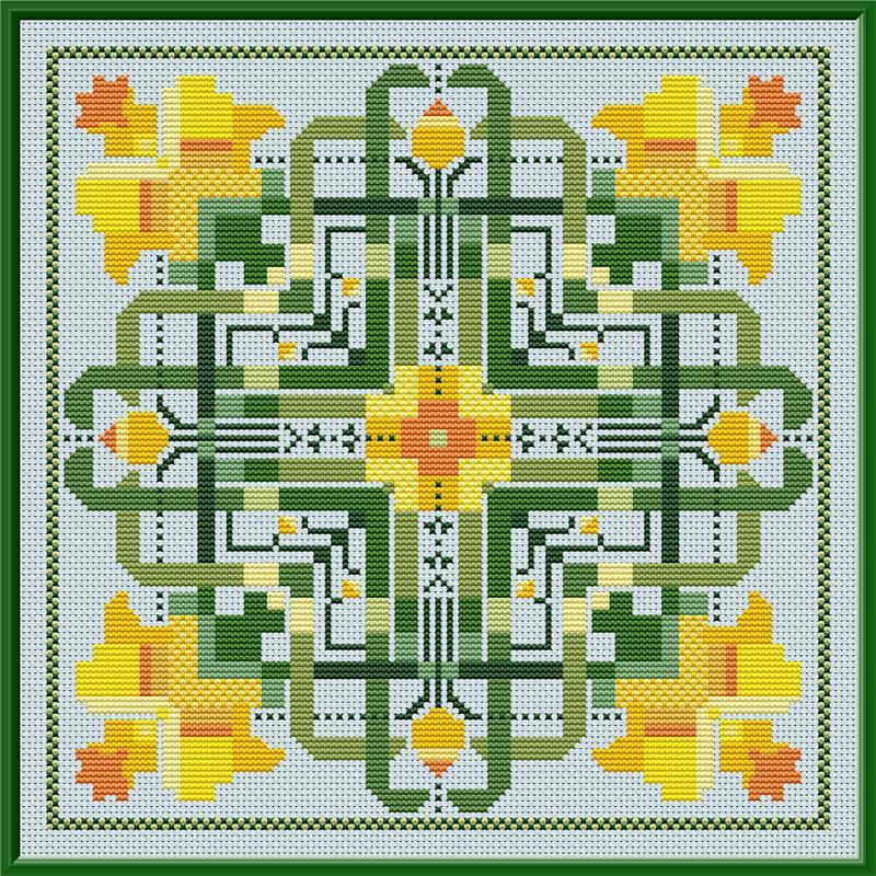 "Daffodil Dance" | Cross Stitch Pattern