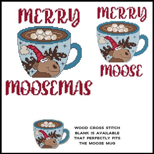 "Merry Moosemas" | Cross Stitch Pattern