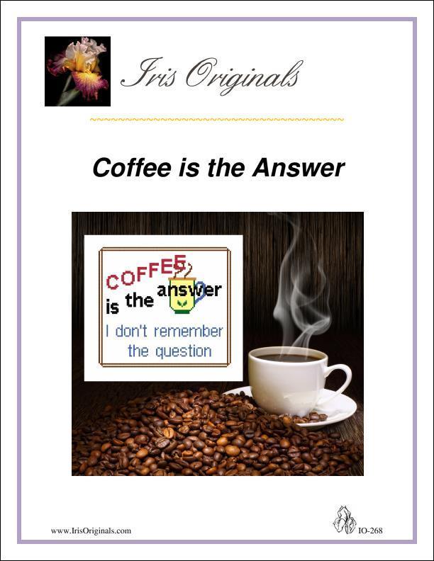 "Coffee is the Answer" | Cross Stitch Pattern