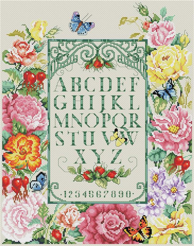 "Rose Garden Sampler" | Cross Stitch Pattern