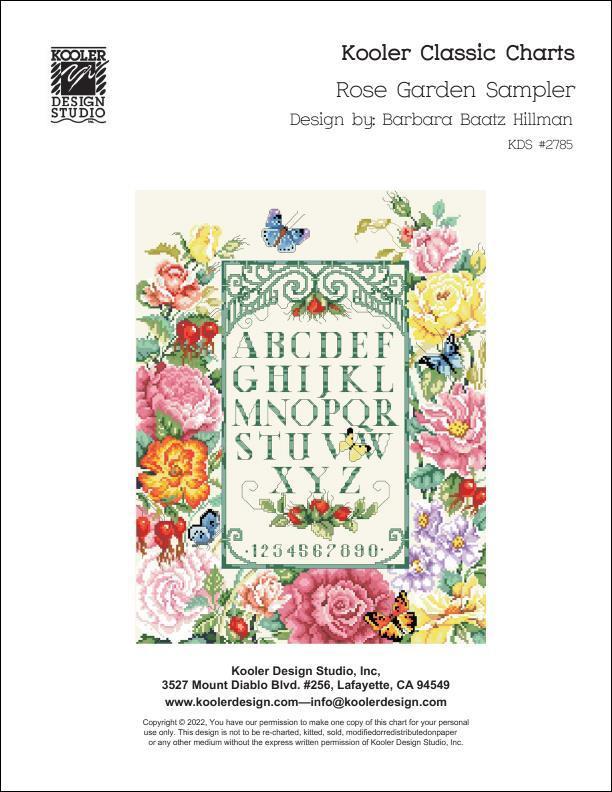 "Rose Garden Sampler" | Cross Stitch Pattern