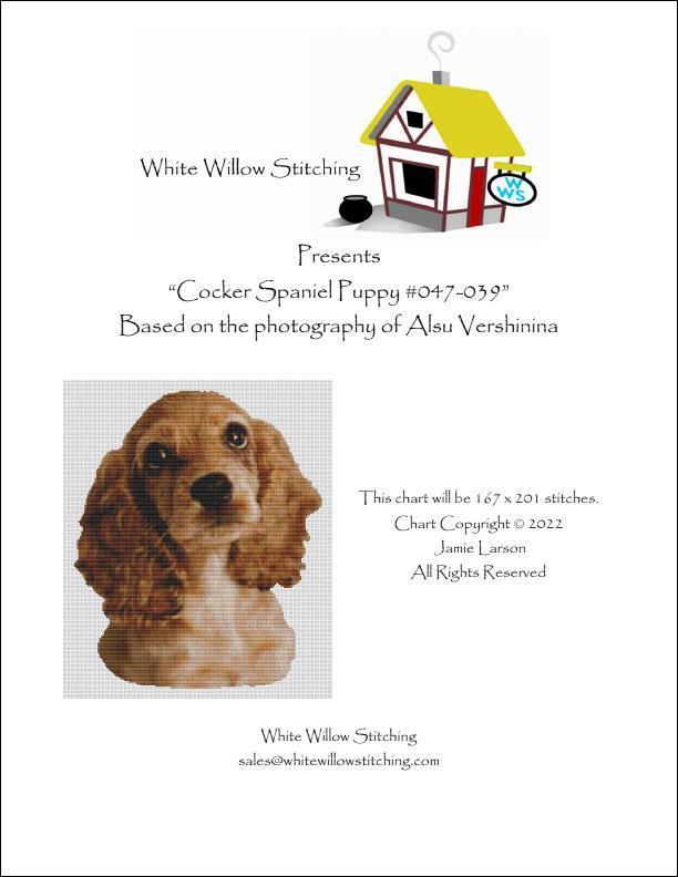 "Cocker Spaniel Puppy" | Cross Stitch Pattern