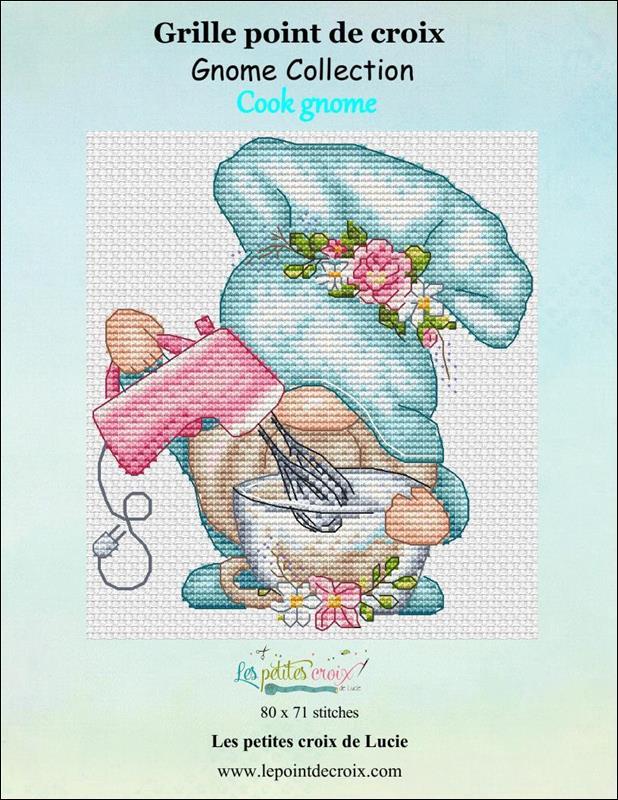 "Gnome Cook" | Cross Stitch Pattern