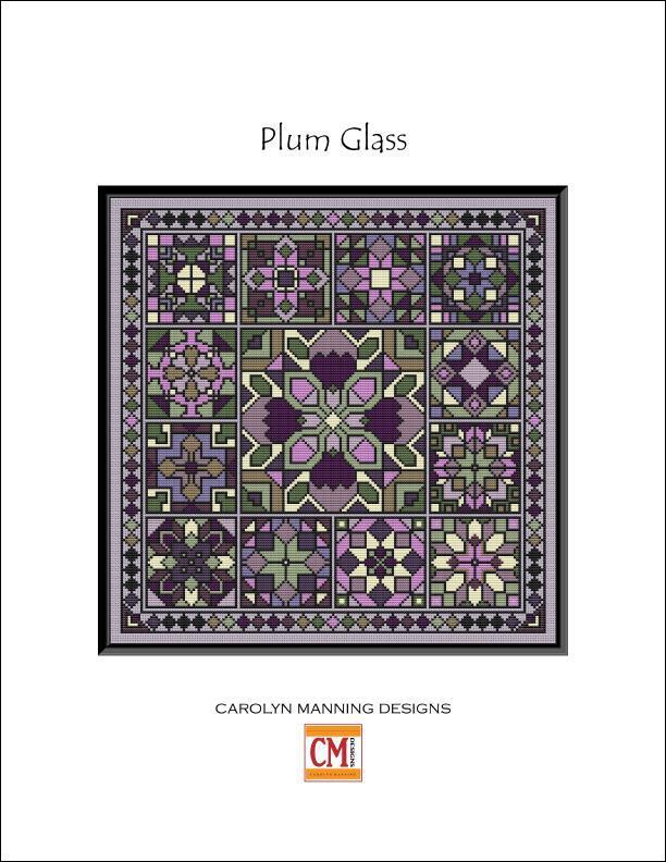"Plum Glass" | Cross Stitch Pattern