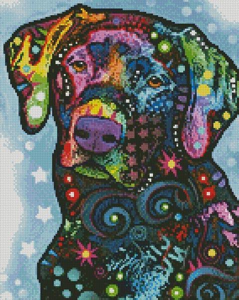 "Mini Blue Lab" | Cross Stitch Pattern