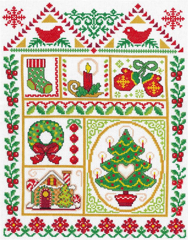 "Christmas Sampler 2" | Cross Stitch Kit