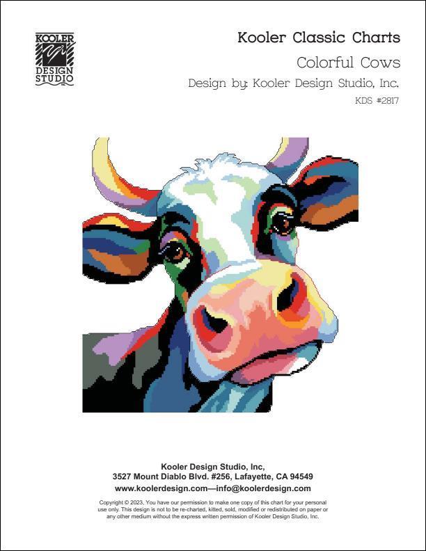 "Colorful Cow" | Cross Stitch Pattern