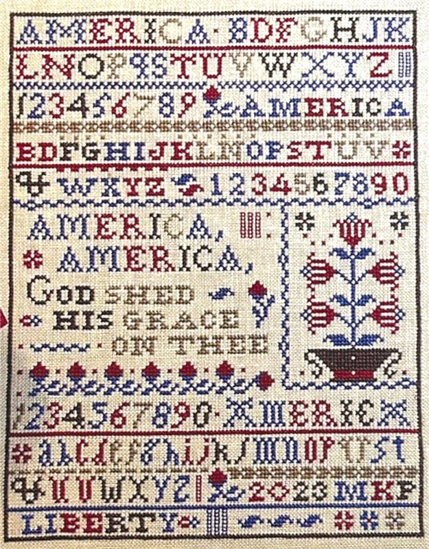 "America Sampler" | Cross Stitch Pattern