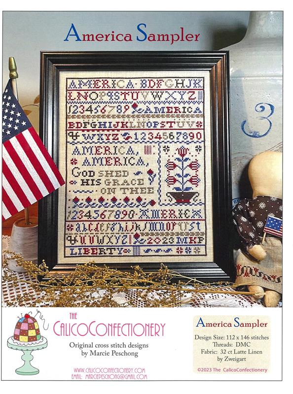 "America Sampler" | Cross Stitch Pattern