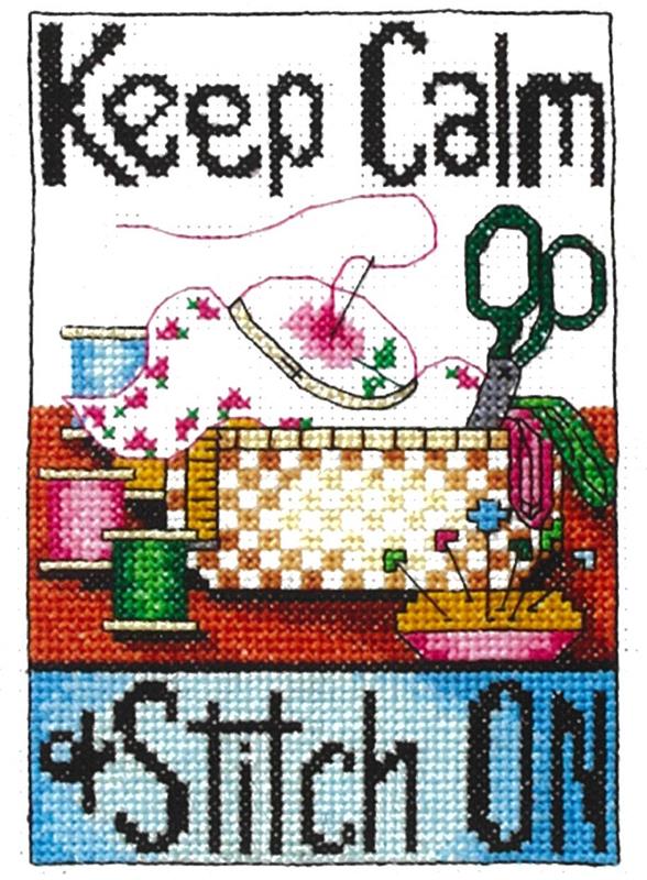 "Keep Calm & Stitch On" | Cross Stitch Pattern