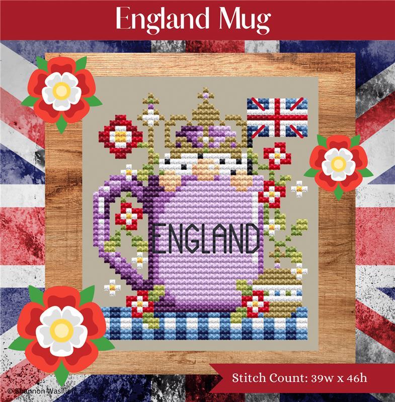 "England Mug" | Cross Stitch Pattern