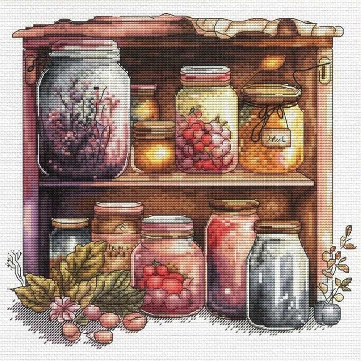 "Rustic Kitchen" | Cross Stitch Pattern