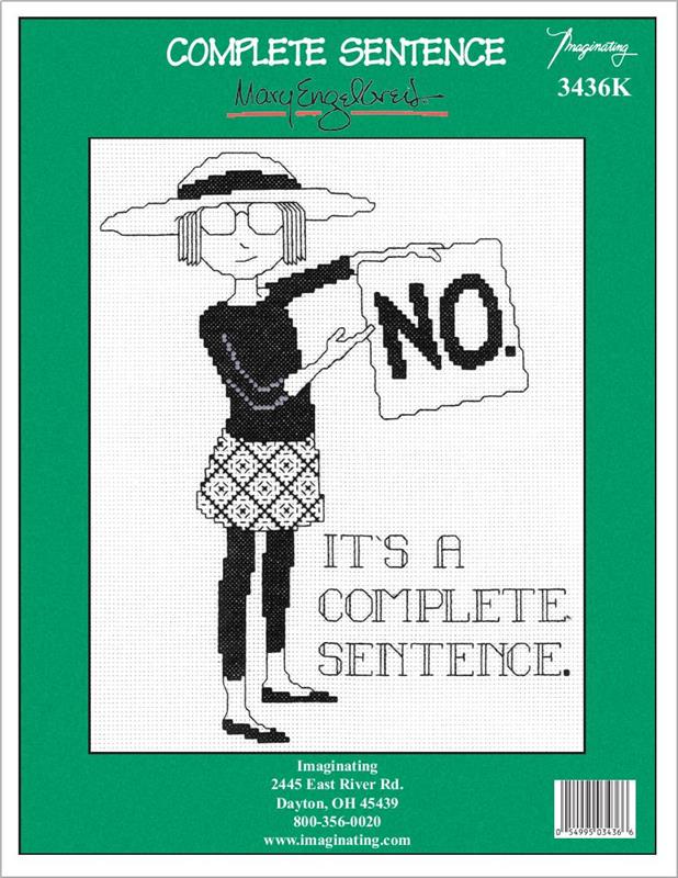 "Complete Sentence" | Cross Stitch Kit