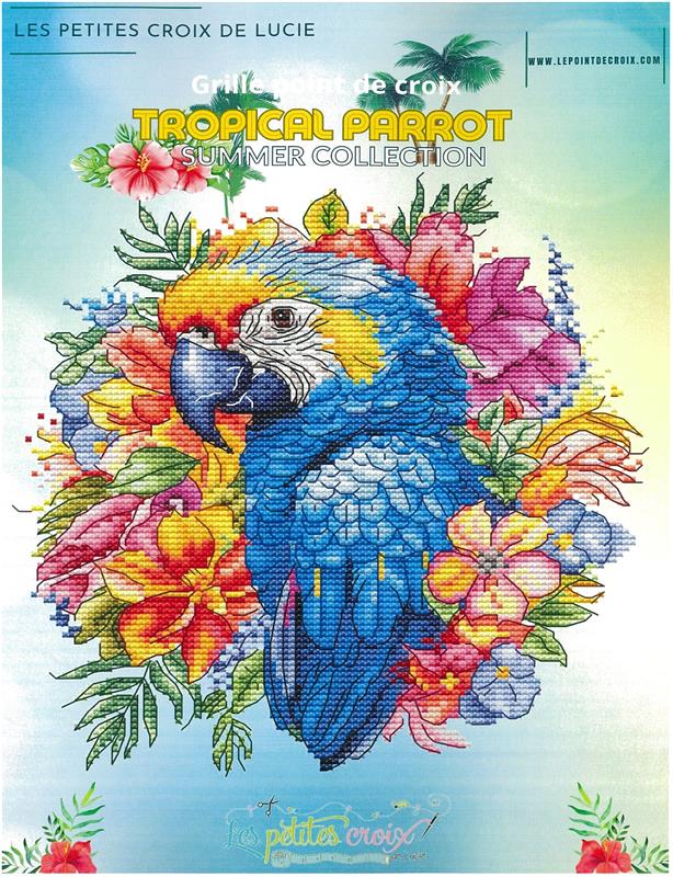 "Tropical Parrot" | Cross Stitch Pattern