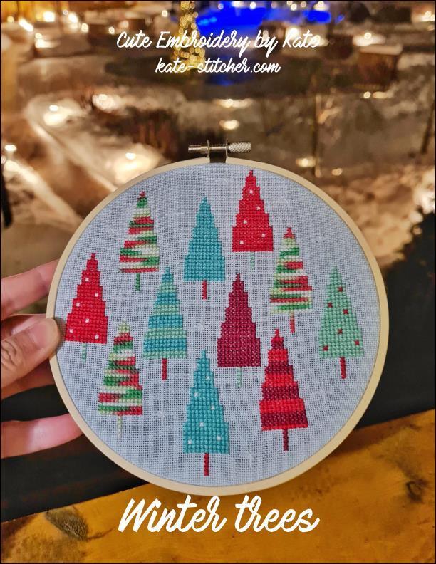 "Winter Trees" | Cross Stitch Pattern