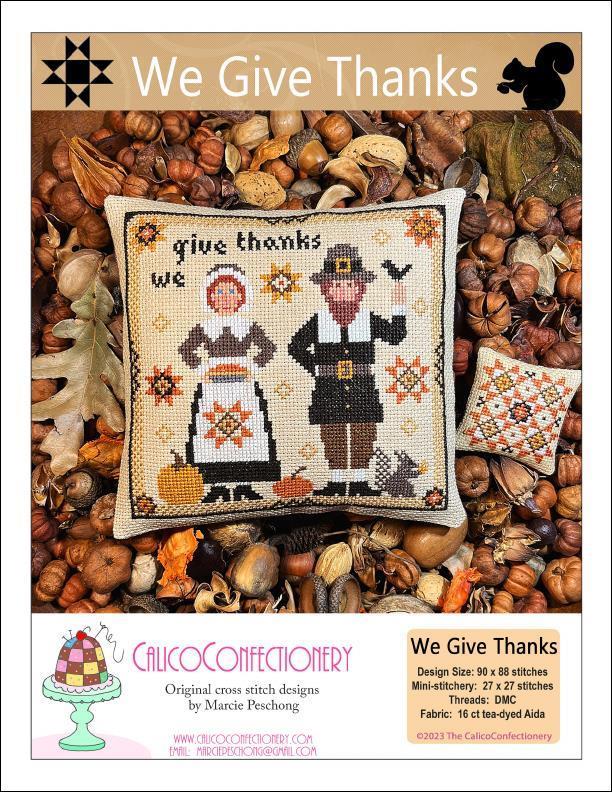 "We Give Thanks" | Cross Stitch Pattern