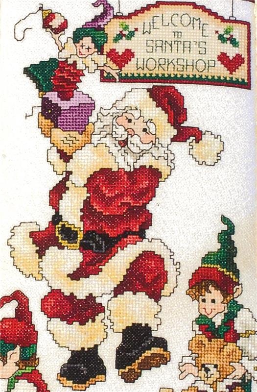 "Santa's Workshop" | Cross Stitch Pattern
