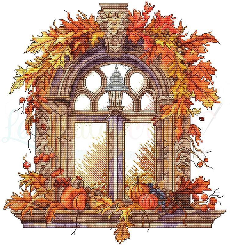 "Autumn Window" | Cross Stitch Pattern