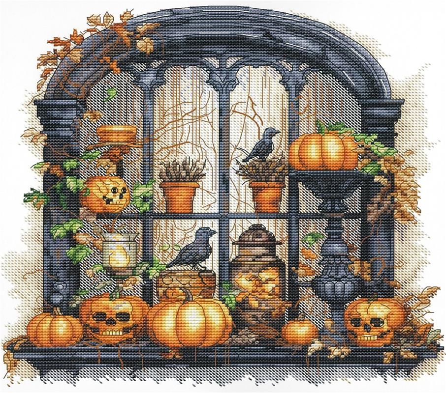 "Halloween window" | Cross Stitch Pattern