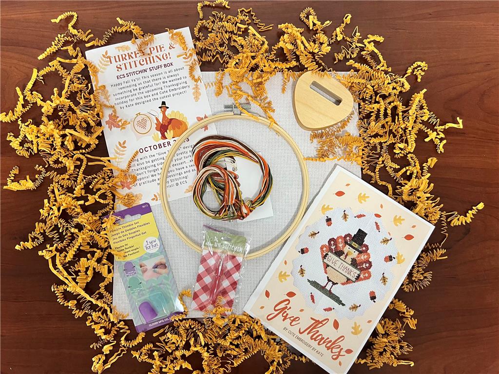 “Turkey, Pie and Stitching" Stitchin' Stuff Box