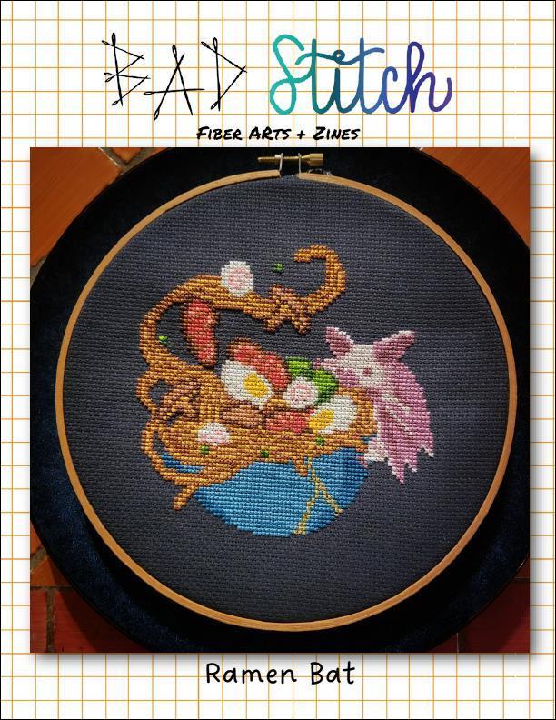 "Ramen Bat" | Cross Stitch Pattern