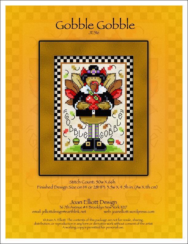 "Gobble Gobble" | Cross Stitch Pattern