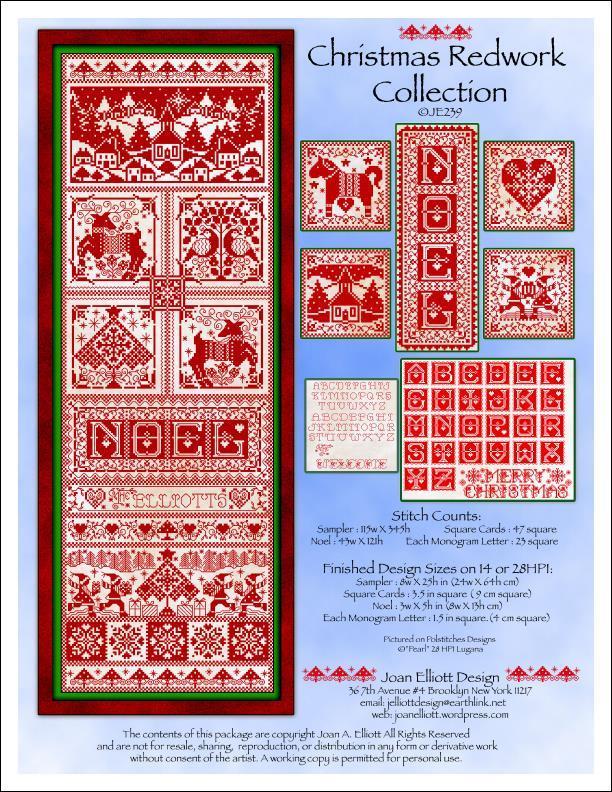 "Christmas Redwork Collection"