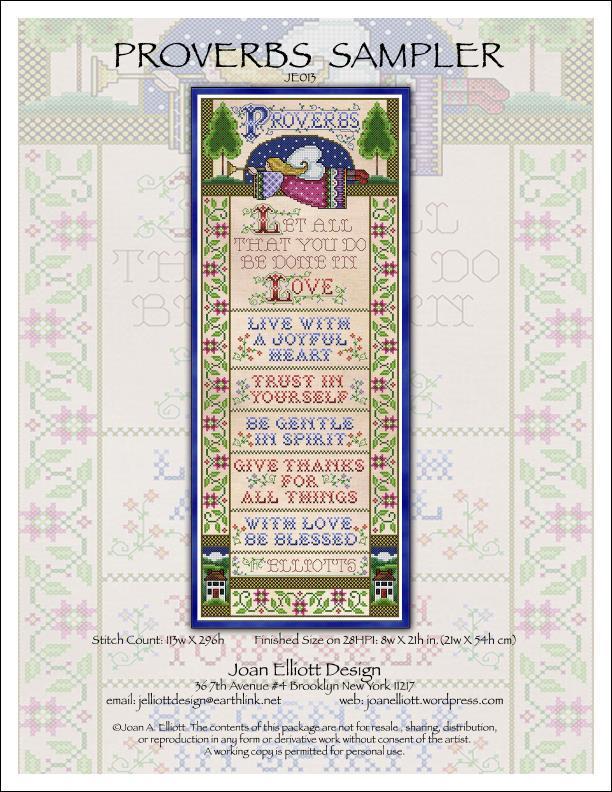 "Proverbs Sampler" | Cross Stitch Pattern