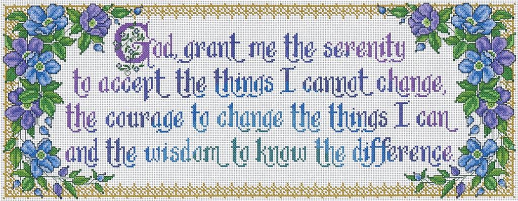 "Serenity Prayer" | Cross Stitch Pattern