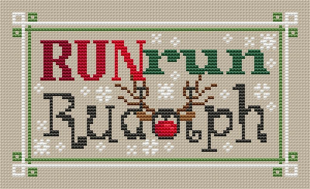 "A Type Of Christmas Rudolph" | Cross Stitch Pattern